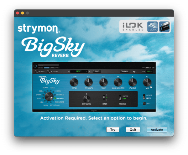 Plugin Activation - Strymon